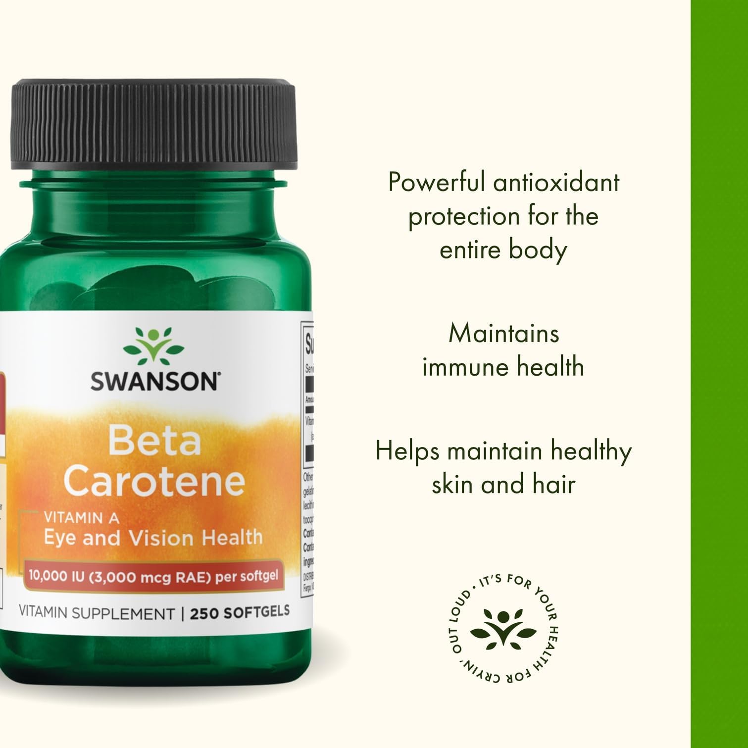 High potency Beta-Carotene softgels