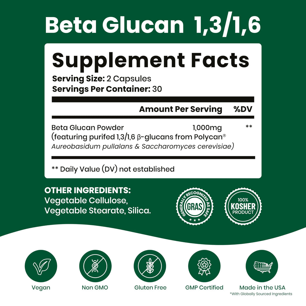 high potency beta glucan capsules