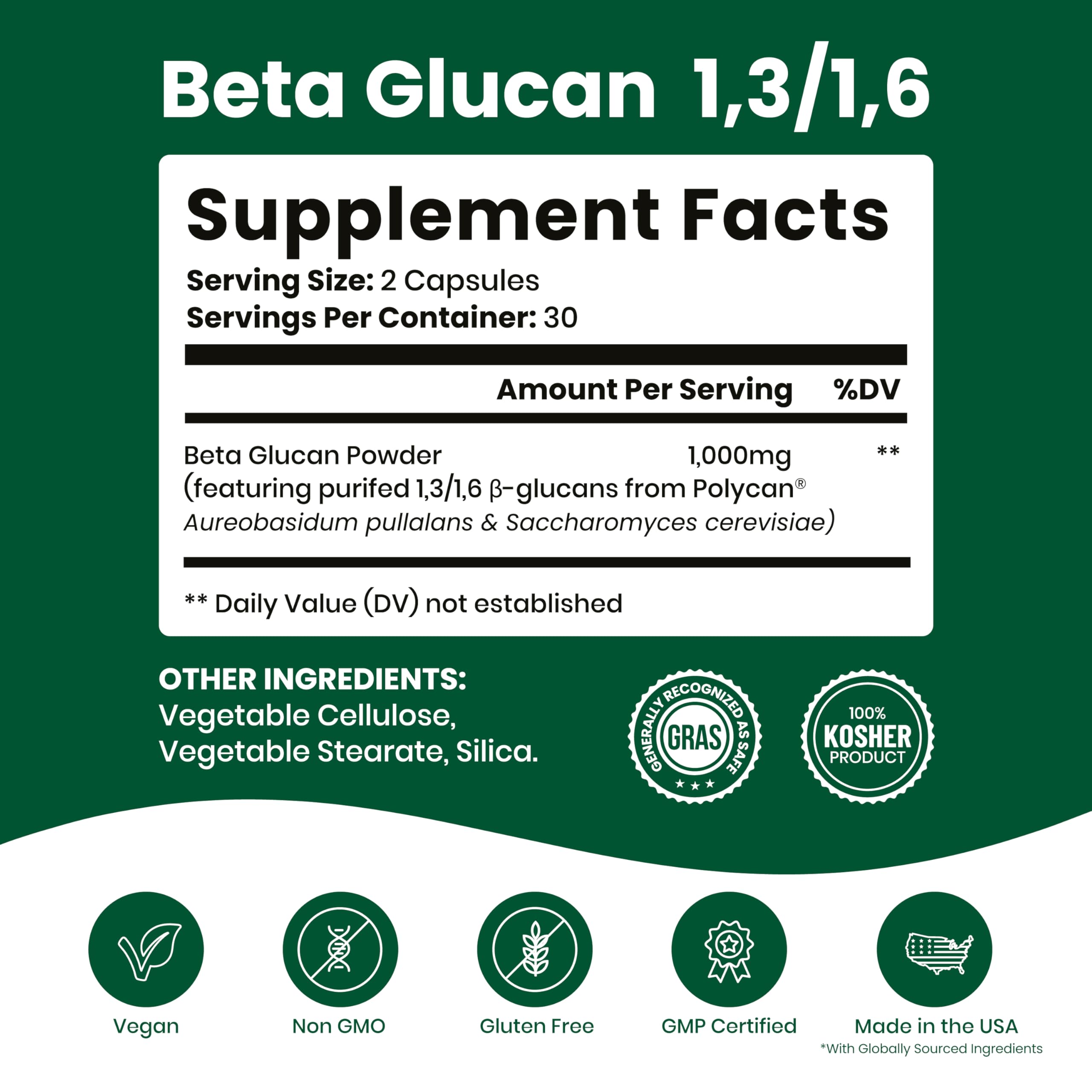 high potency beta glucan capsules