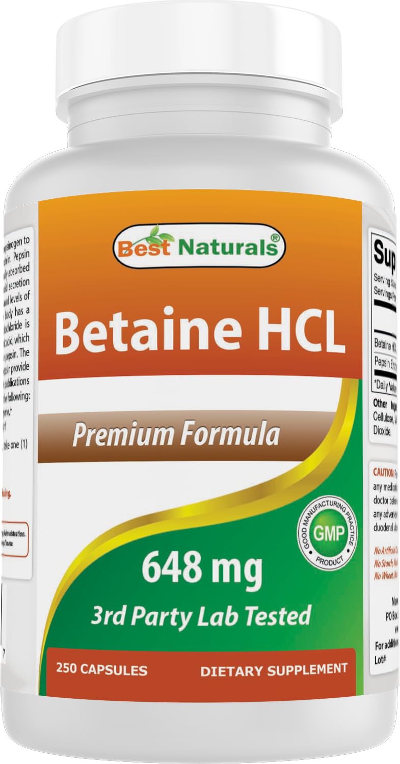 high potency betaine HCL capsules
