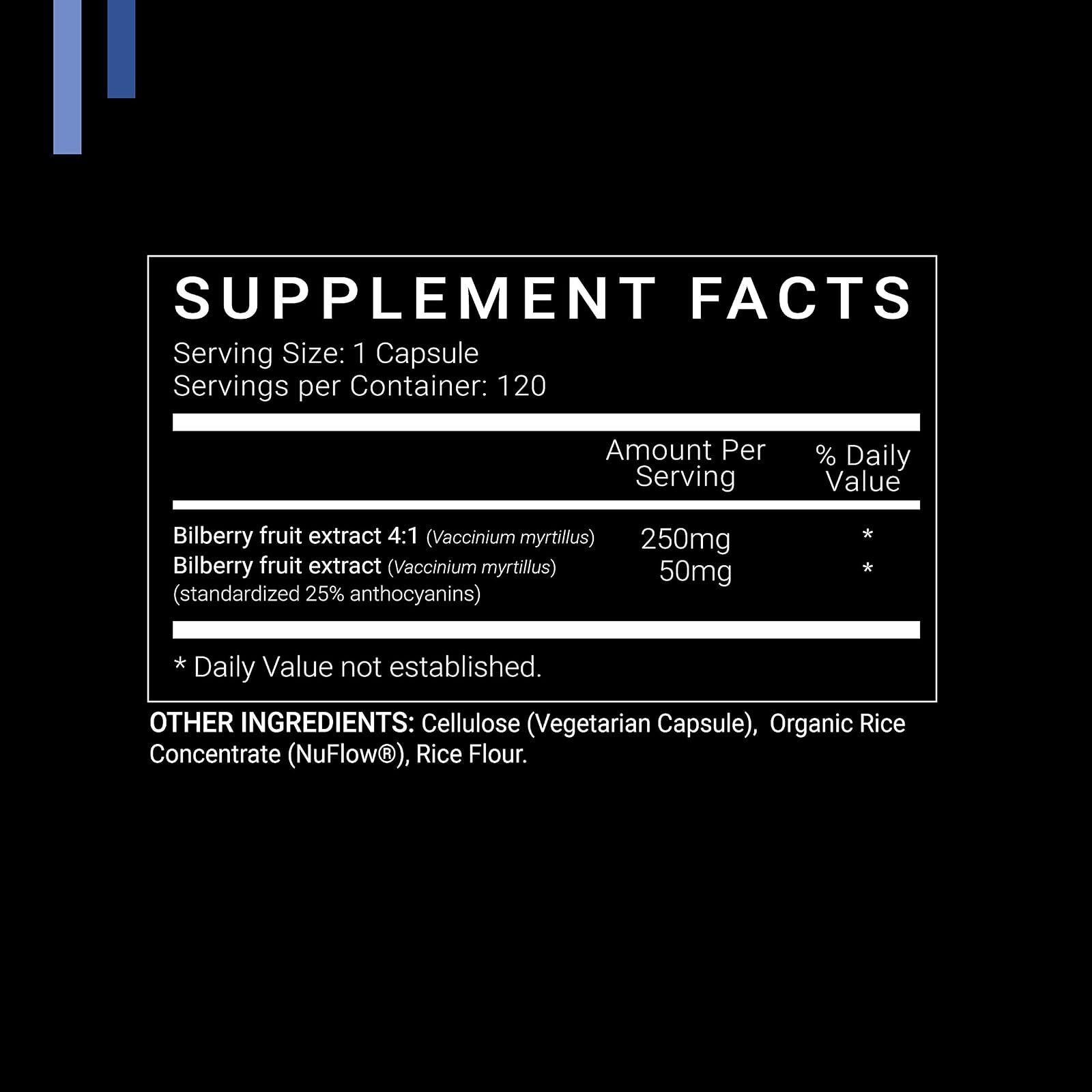 high potency bilberry extract 1000 mg