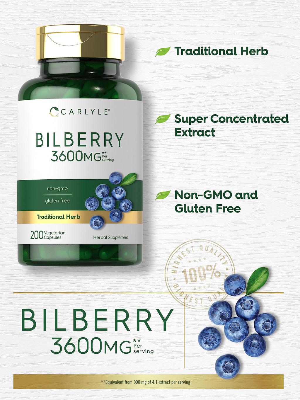 high potency bilberry extract benefits