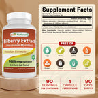 High potency bilberry extract supplement