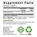 high potency bilberry supplement 2000 mg