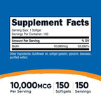 high potency biotin 10,000 mcg supplement