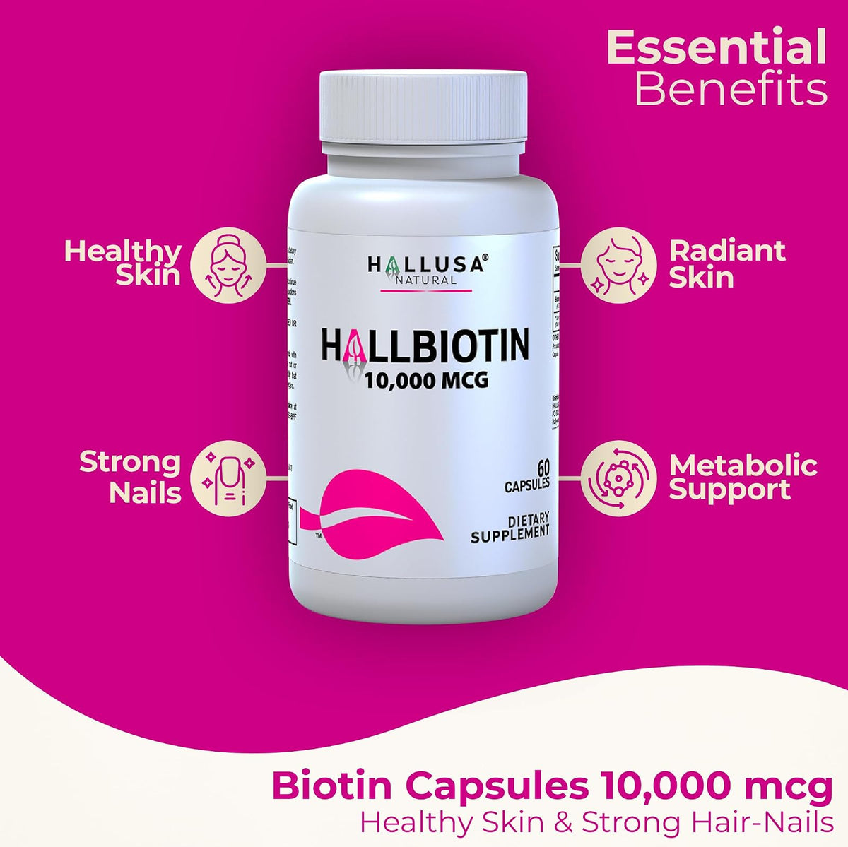high potency biotin 10,000 mcg supplement
