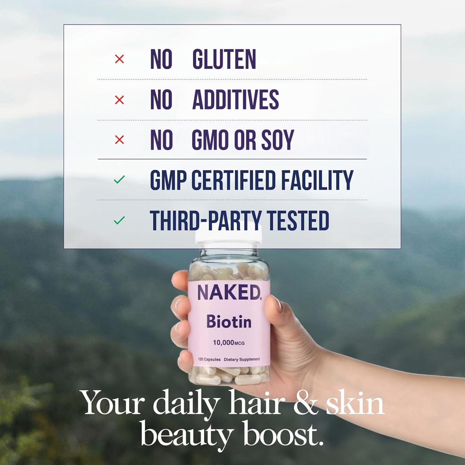 high potency biotin 10,000 mcg supplement