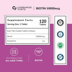 high potency biotin 10,000 mcg tablets