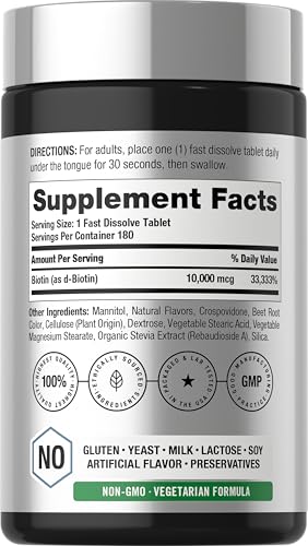 high potency biotin 10,000 mcg