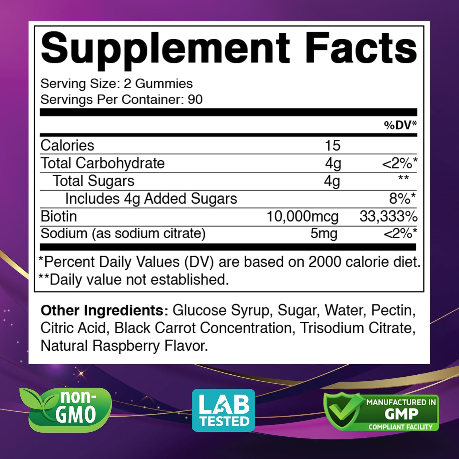 high potency biotin 10,000 mcg