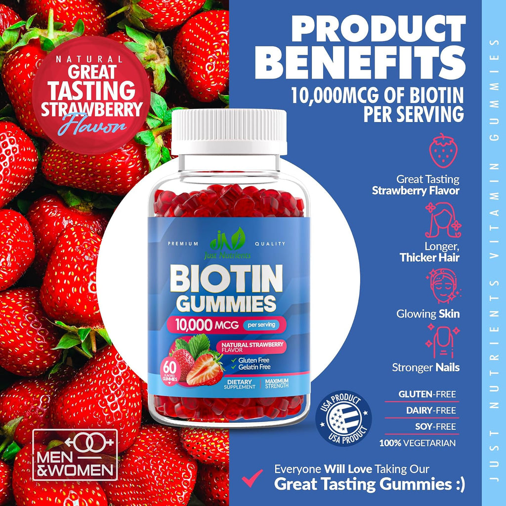 High potency biotin 10000 mcg gummies