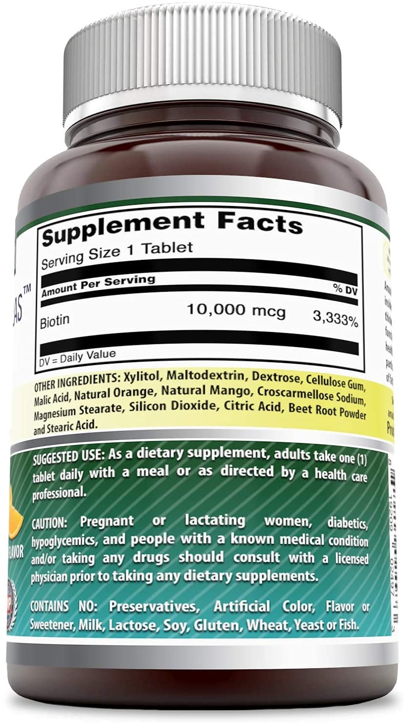 high potency biotin 10000 mcg supplement