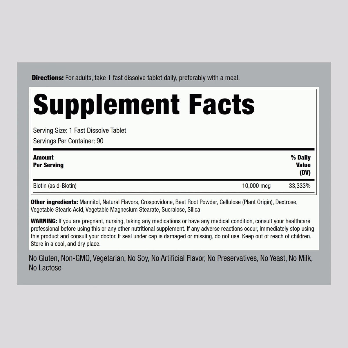 high potency biotin 10000 mcg