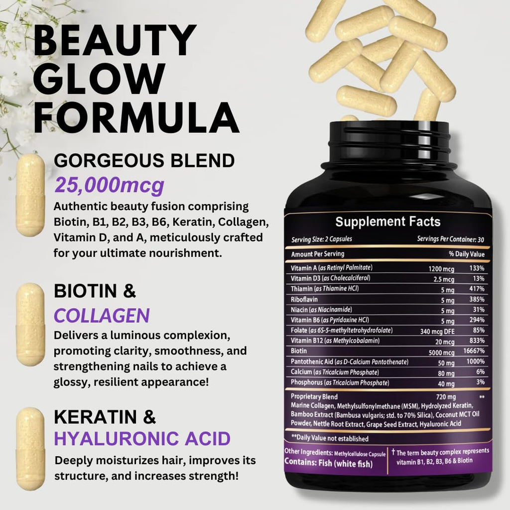 high potency biotin 25000 mcg supplement