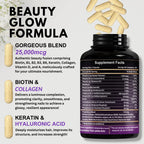 high potency biotin 25000 mcg supplement