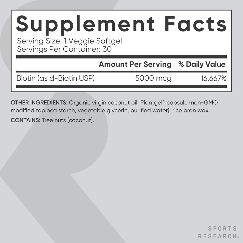 high potency biotin 5000 mcg