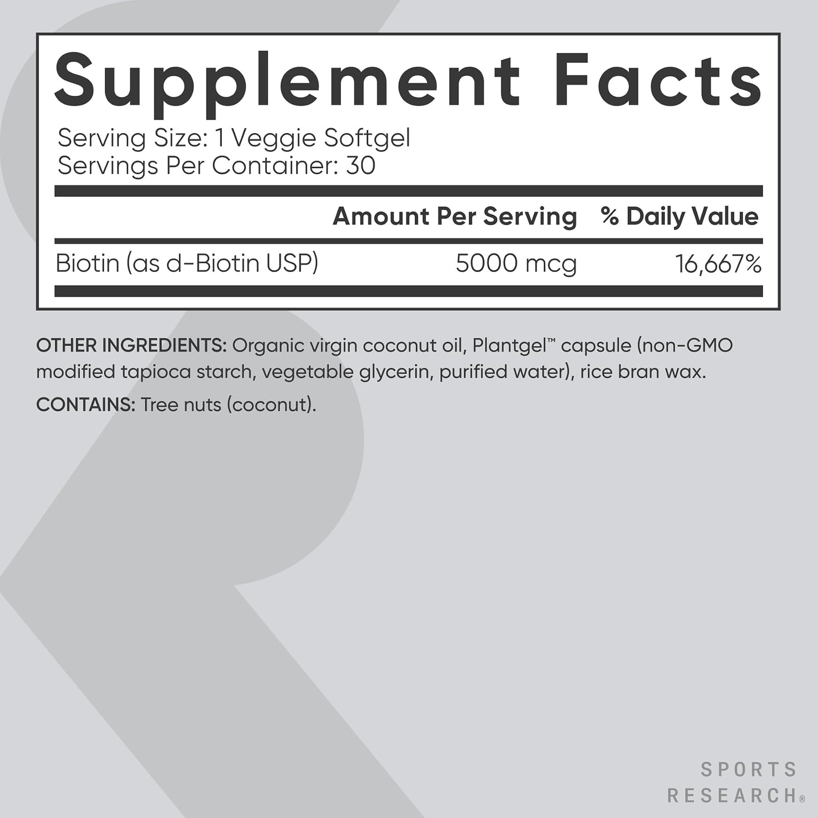 high potency biotin 5000 mcg