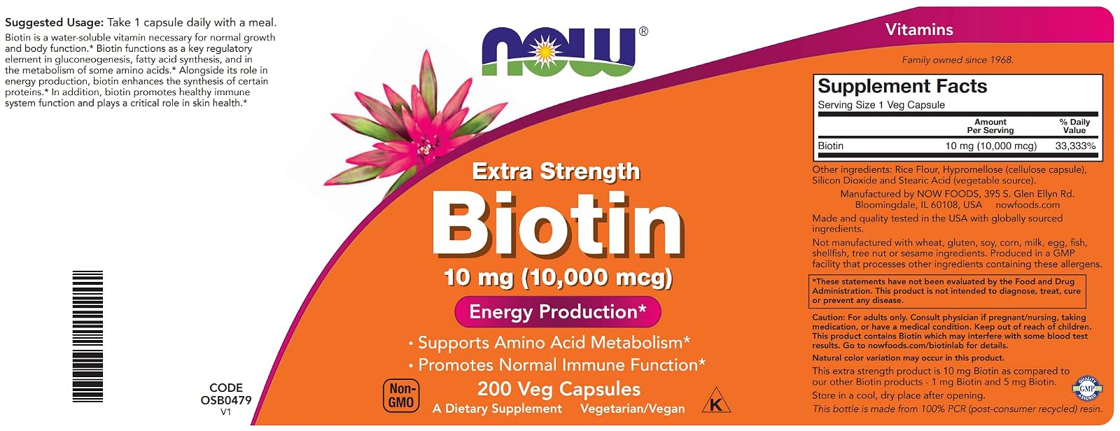 high potency biotin for energy support
