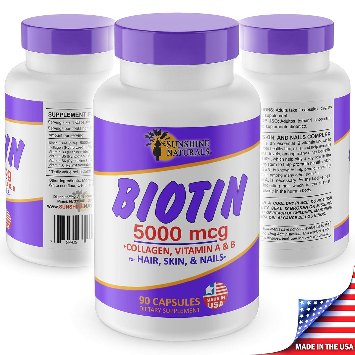 High potency biotin for hair growth