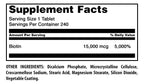 High potency biotin for hair growth