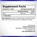 High potency biotin for hair health