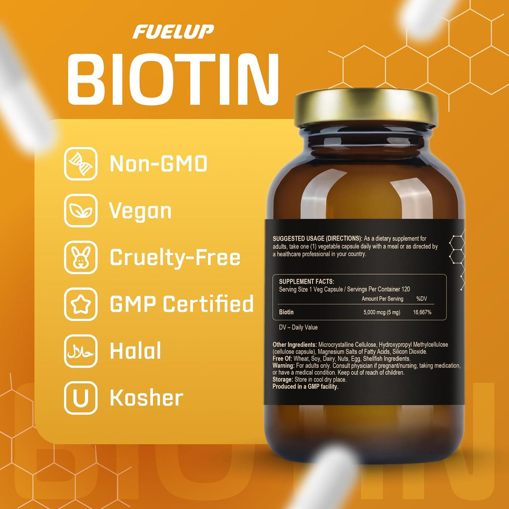 High potency biotin for hair
