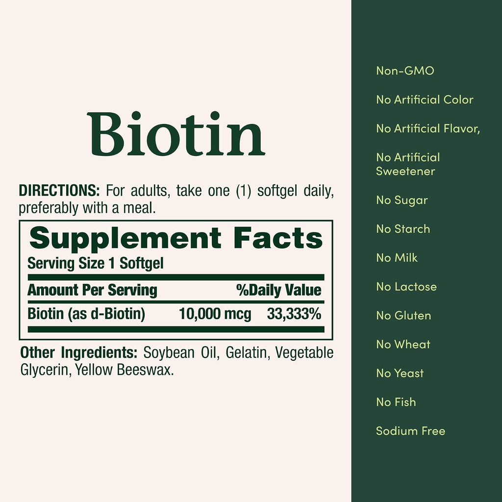 high potency biotin for overall wellness