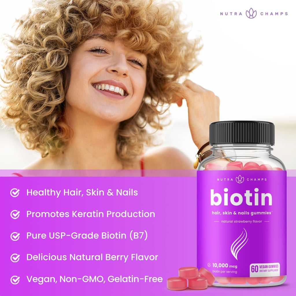 high potency biotin gummies 10000 mcg