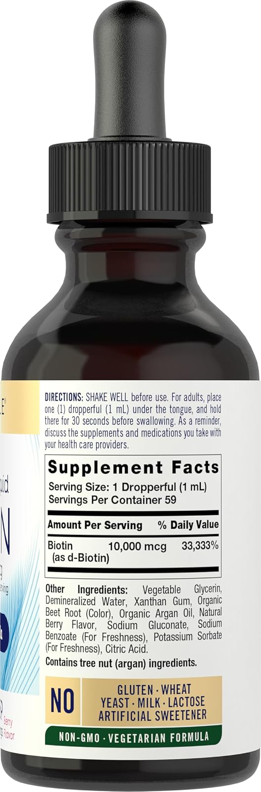 High potency biotin liquid supplement