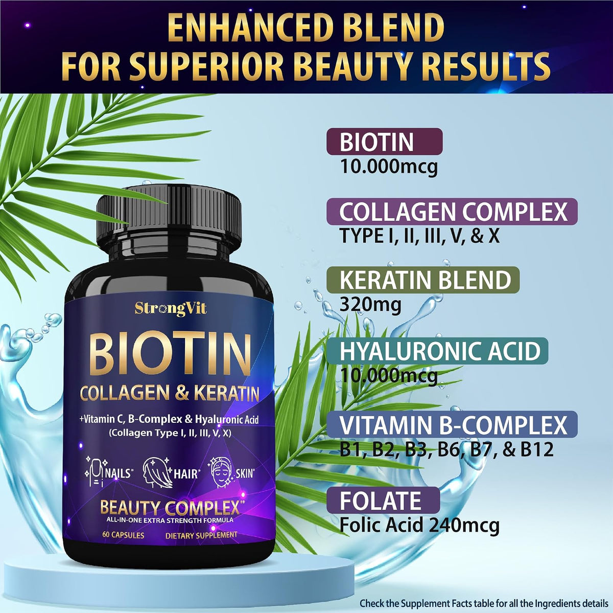 high potency biotin supplement 10000 mcg