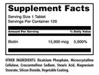 high potency biotin supplement 15000 mcg