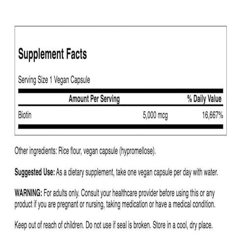 high potency biotin supplement 5000 mcg