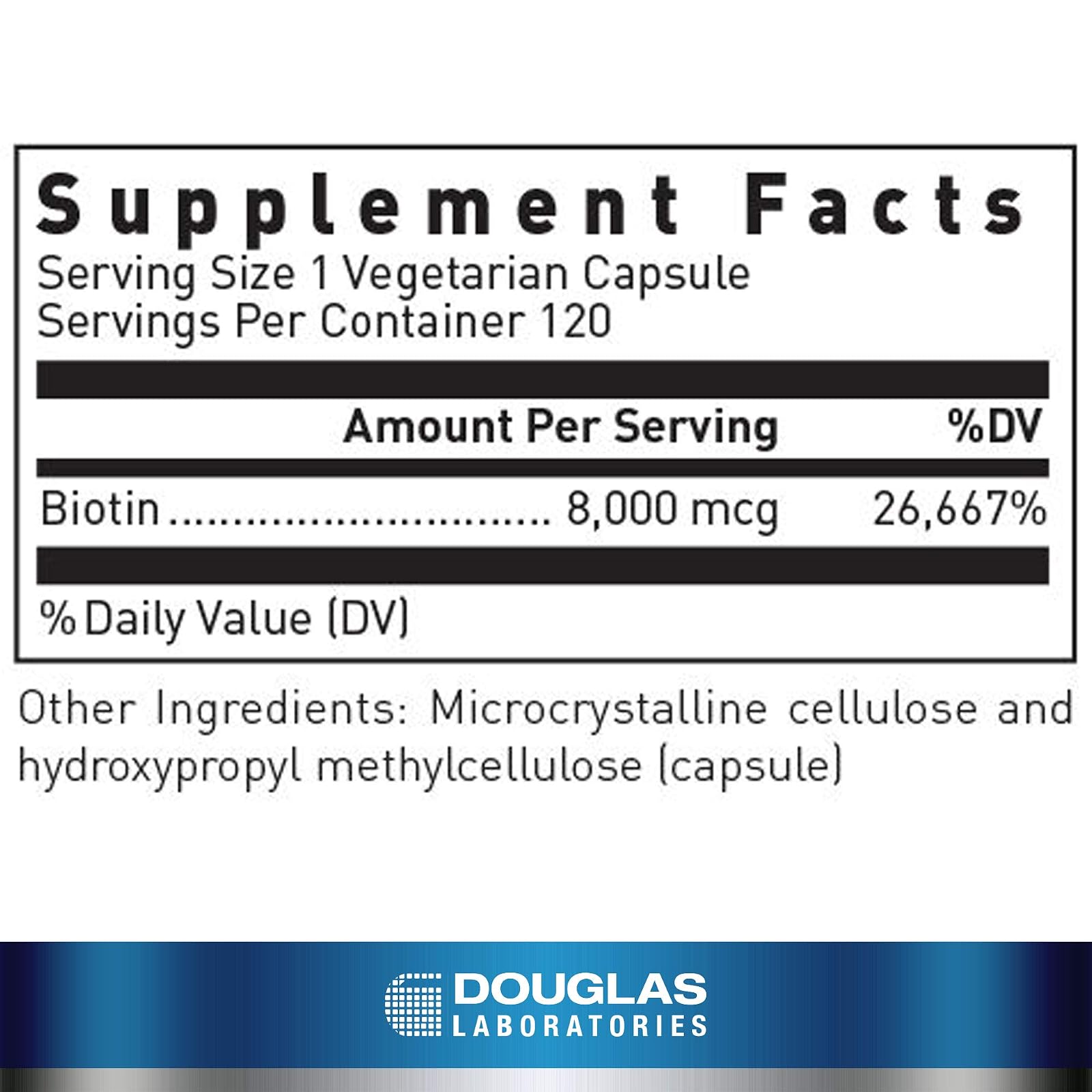 high potency biotin supplement 8 mg