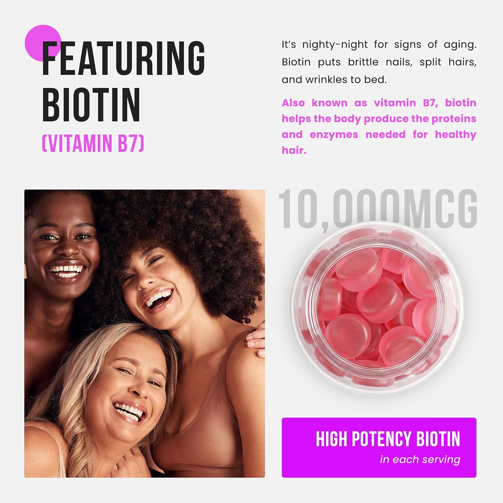high potency biotin supplement gummies