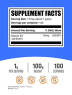 high potency biotin supplement powder