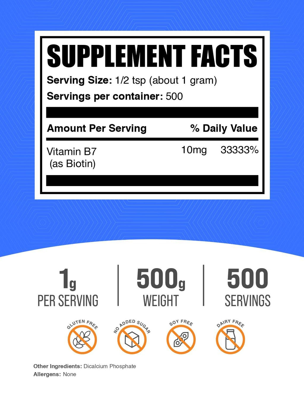 high potency biotin supplement powder