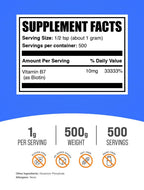 high potency biotin supplement powder