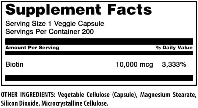 high potency biotin supplement