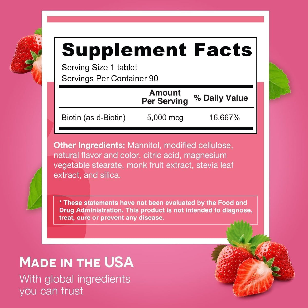 high potency biotin supplement