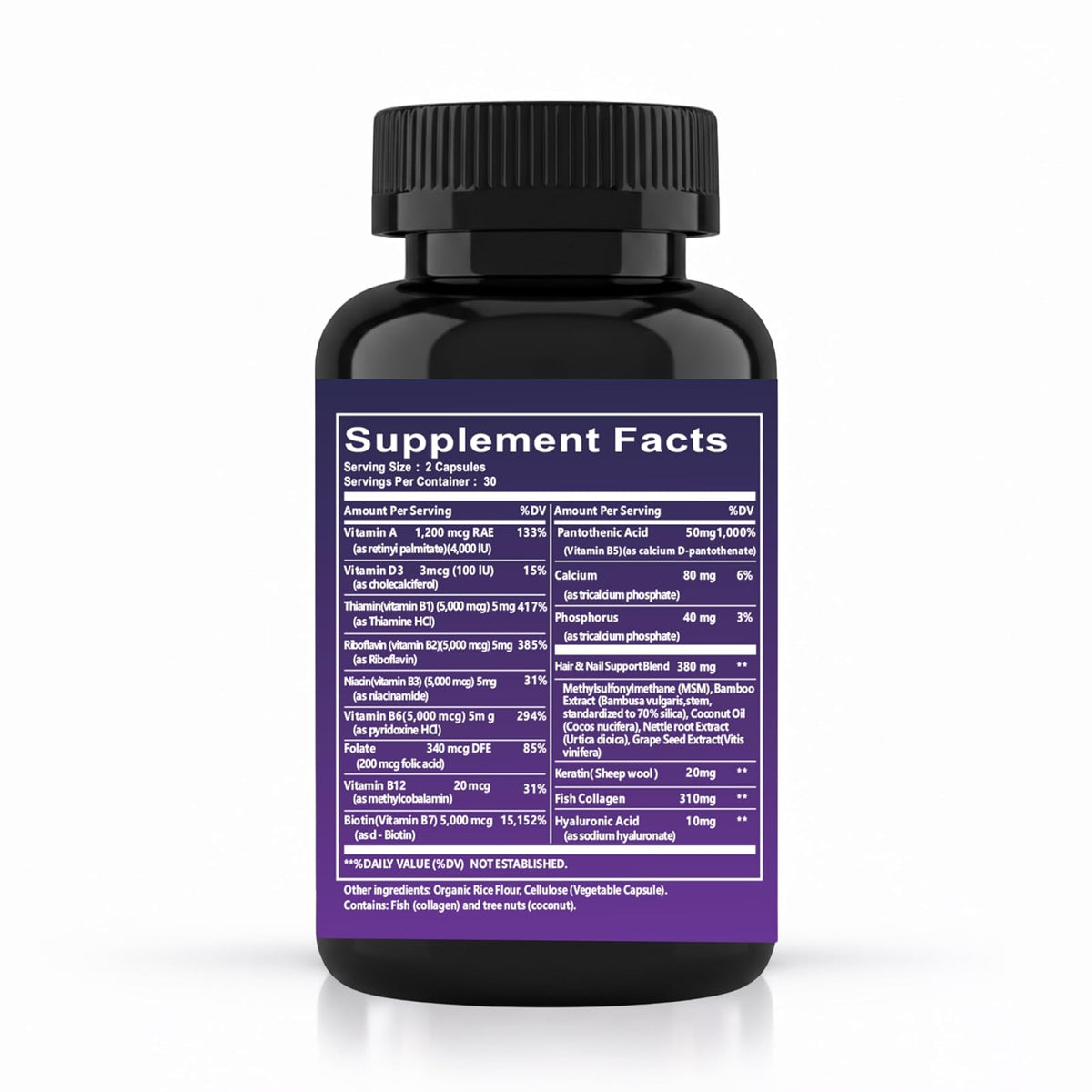 High potency biotin supplement
