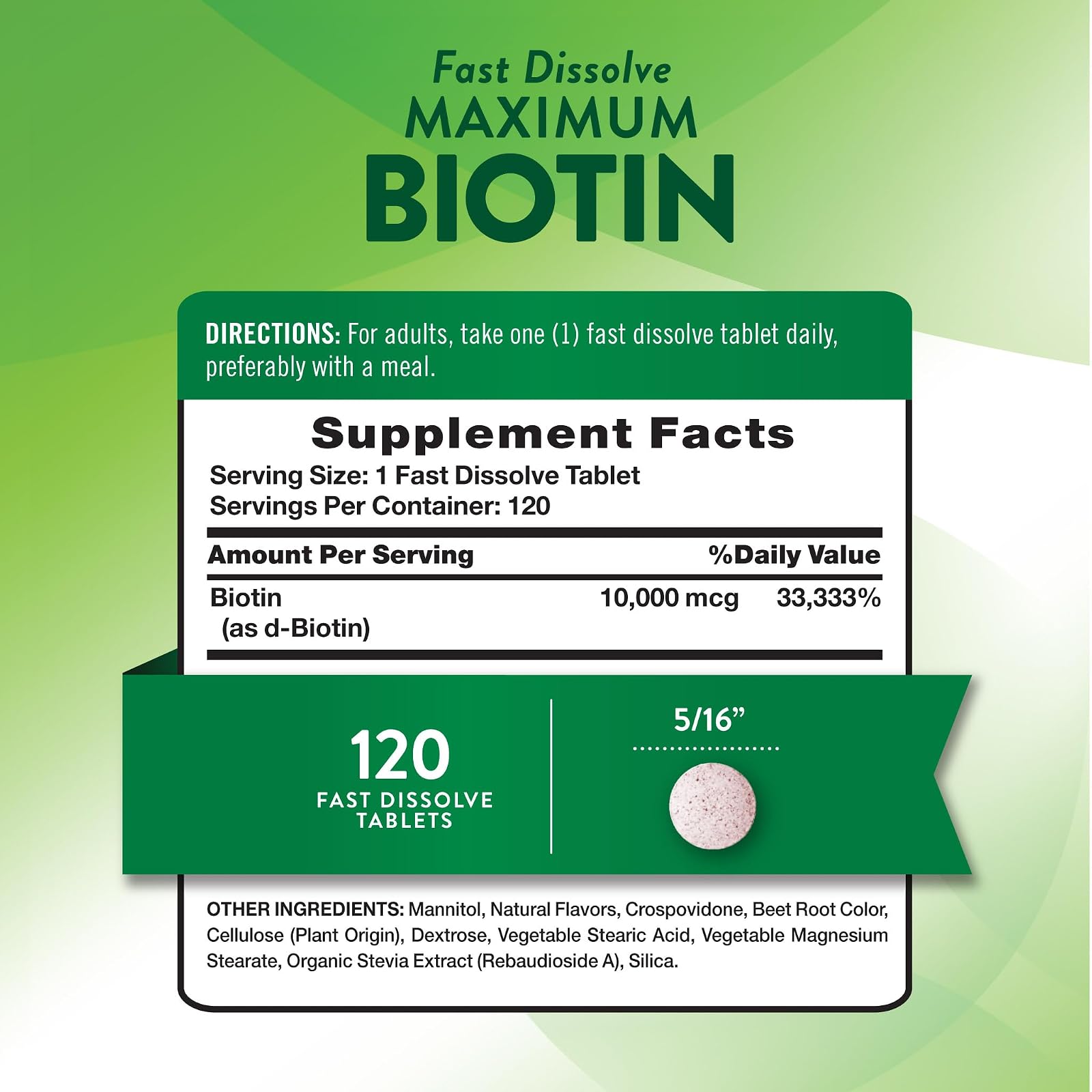 high potency biotin supplement