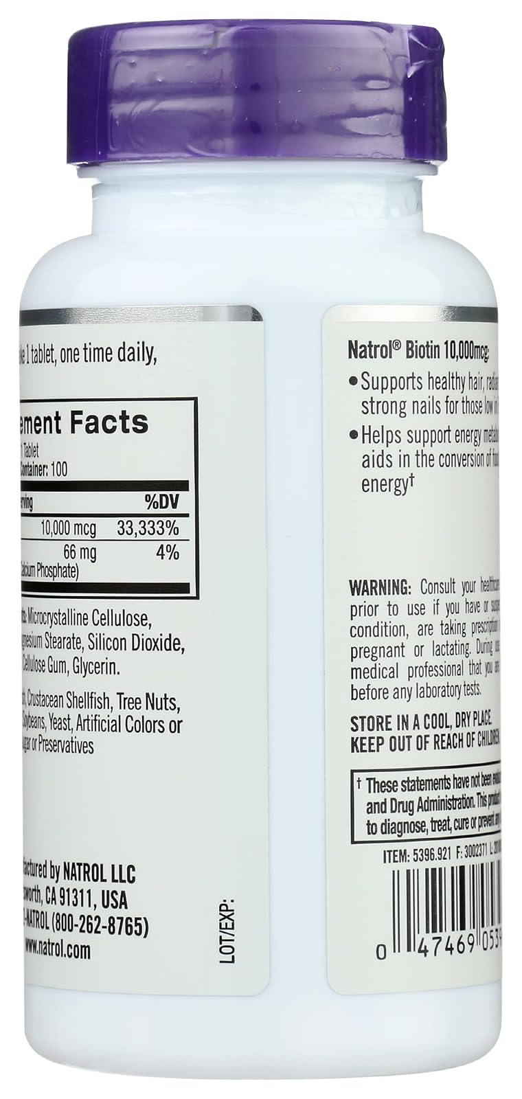 High potency biotin tablets for nails