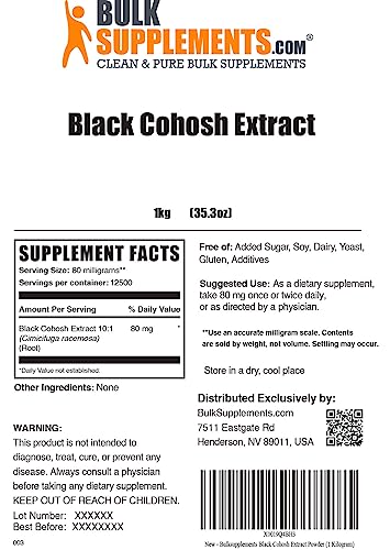 high potency black cohosh root extract