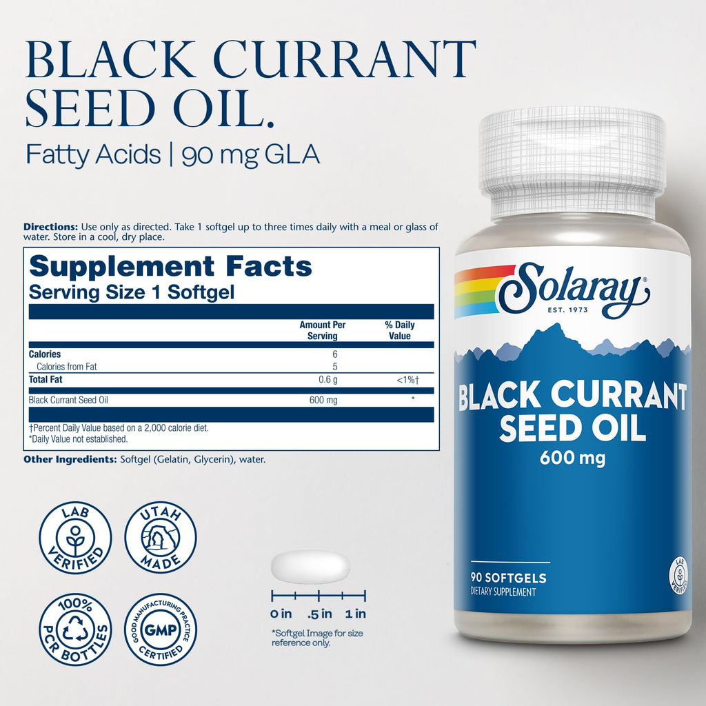 High potency Black Currant Oil softgels