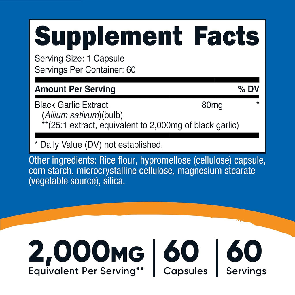 high potency black garlic capsules