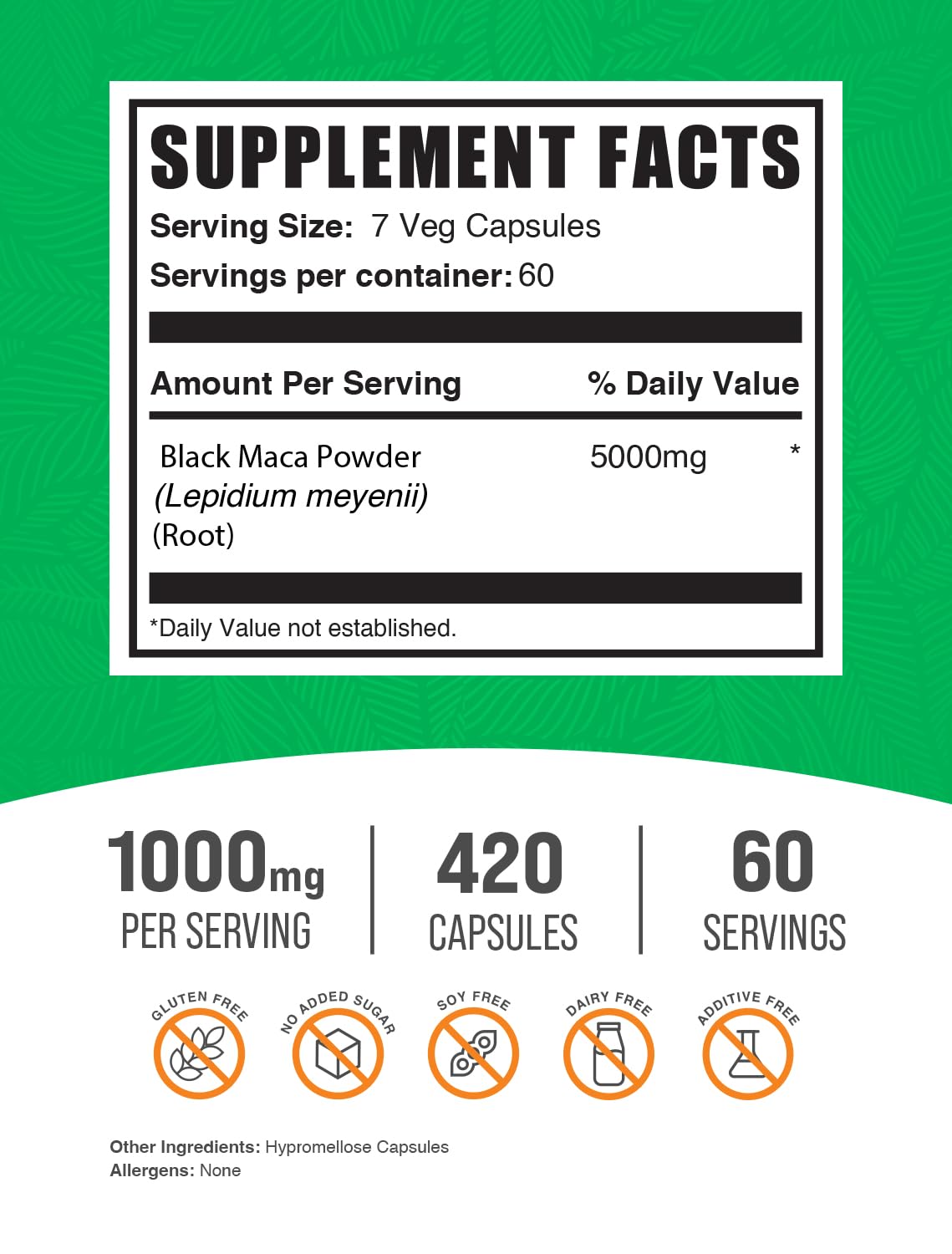 high potency Black Maca Root supplement