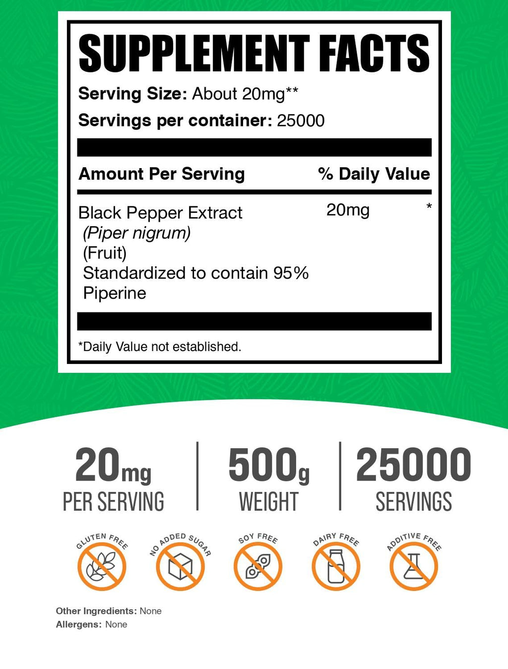 high potency black pepper extract