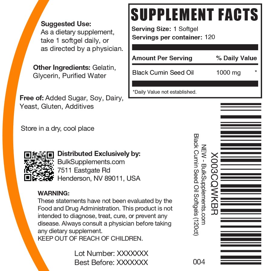 high potency black seed oil 1000 mg
