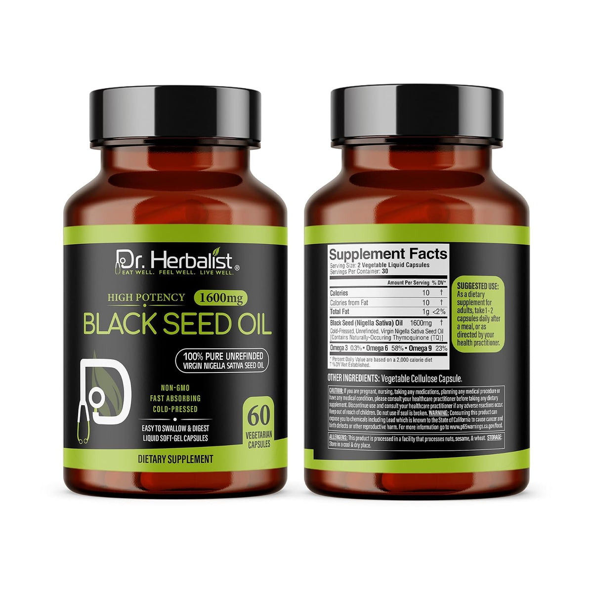 high potency black seed oil capsules