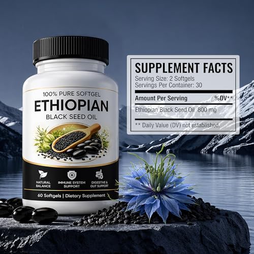 High potency black seed oil capsules